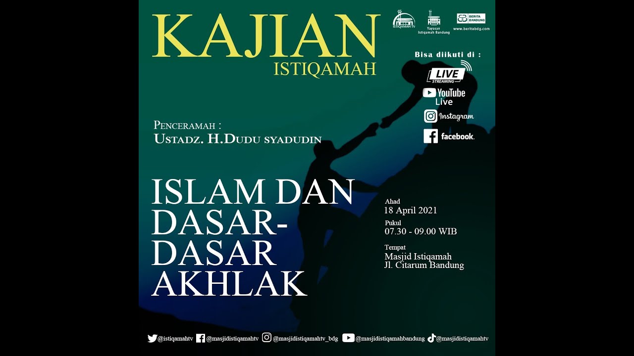 Rukun Islam & Dasar- Dasar Akhlak ||| H. Dudu Syadudin - YouTube