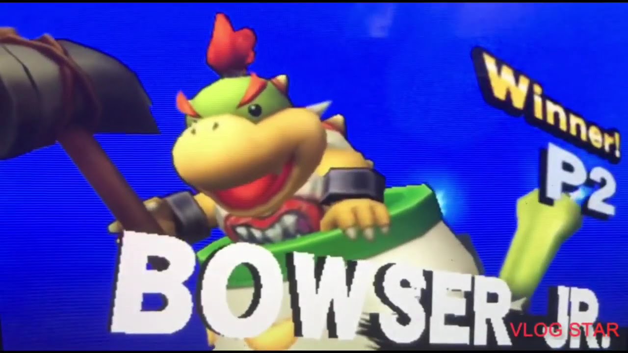 Bowser Jr. - Super Smash Bros For 3DS Victory Poses - YouTube