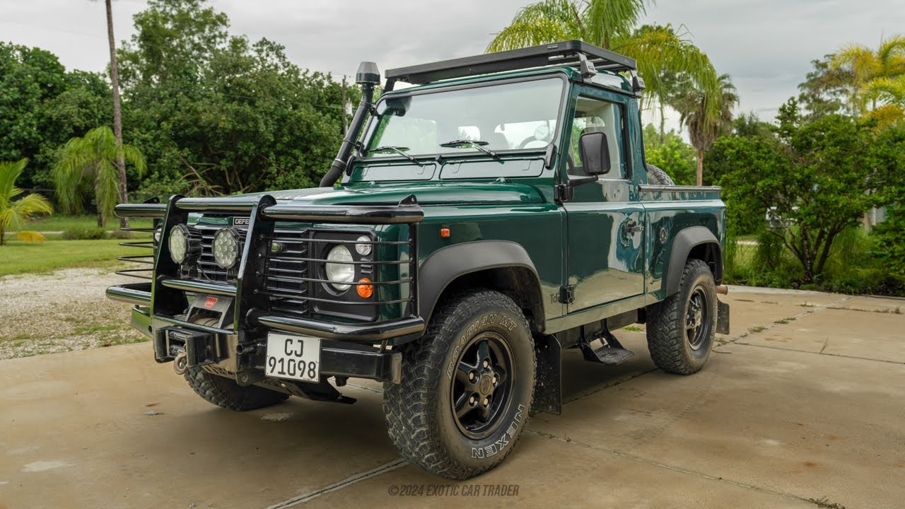 1996 Land Rover Defender 90 Outlander Pickup Walk-around Video - YouTube