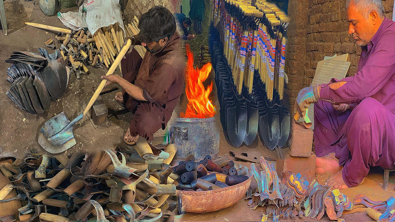 Amazing Shovel Forming | Hand Tools of Poor Farmers and Laboures. - YouTube