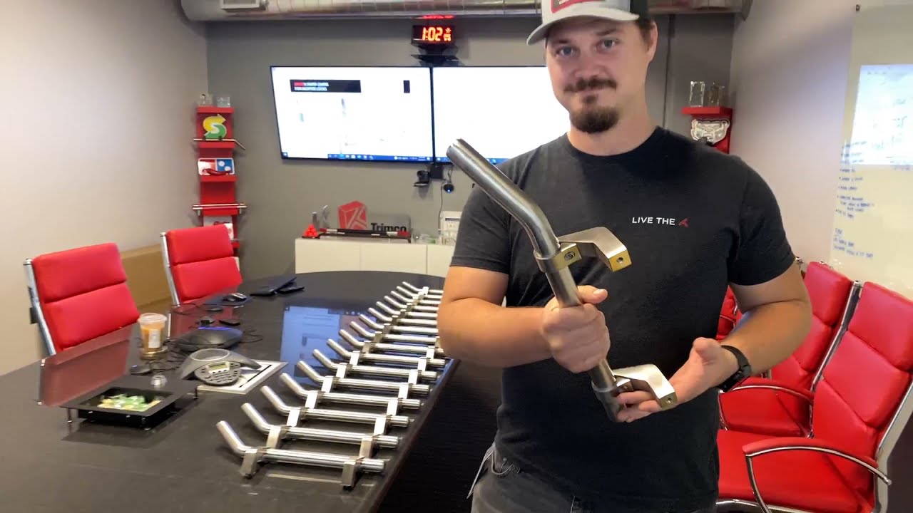 AP330 Series Hands-Free Adjustable Door Pull - YouTube