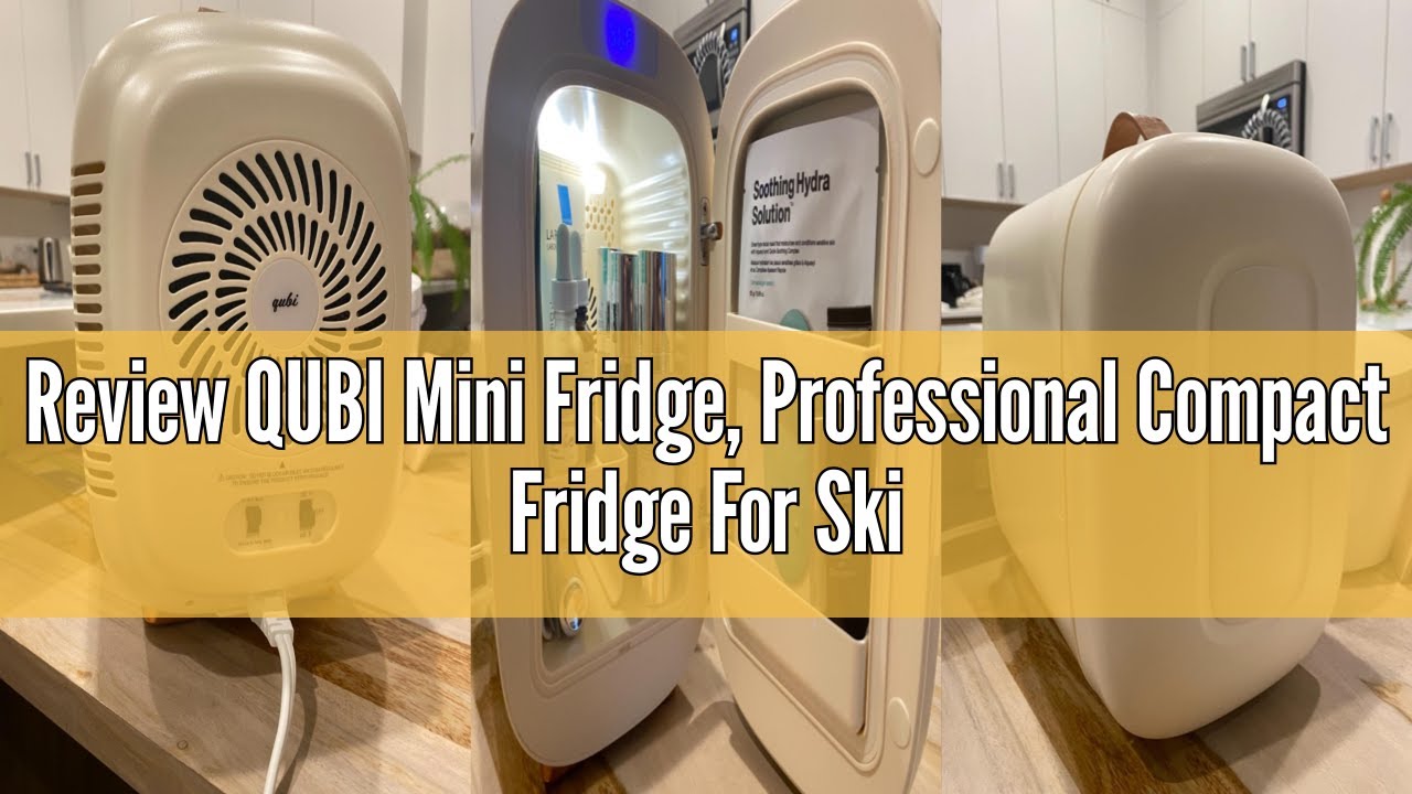 Review QUBI Mini Fridge, Professional Compact Fridge For Skincare, Mini ...