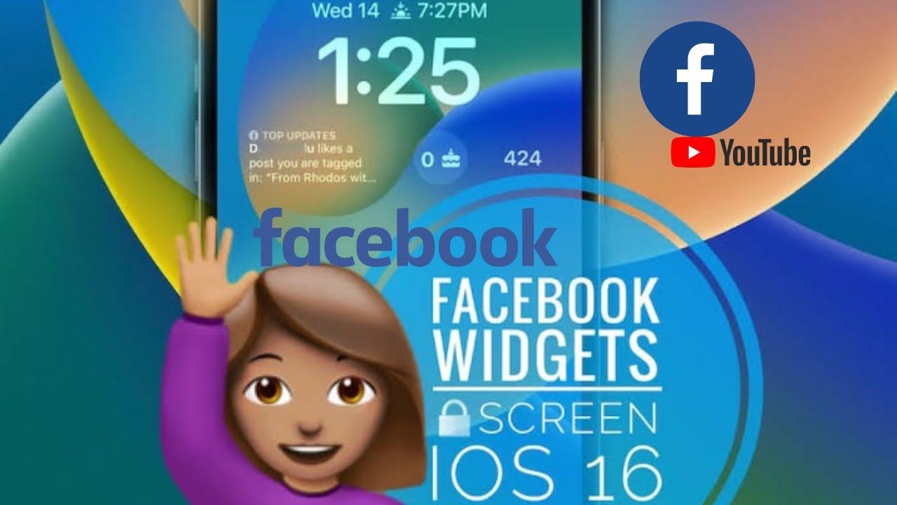 How To Add Facebook Widgets On Your iPhone iPads Screen Lock (iOS 16 ...