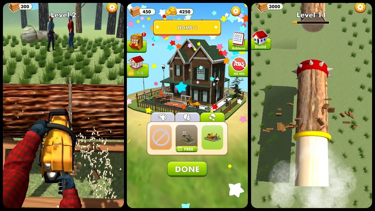 Lumberwood 3D Mobile Game | Gameplay Android - YouTube