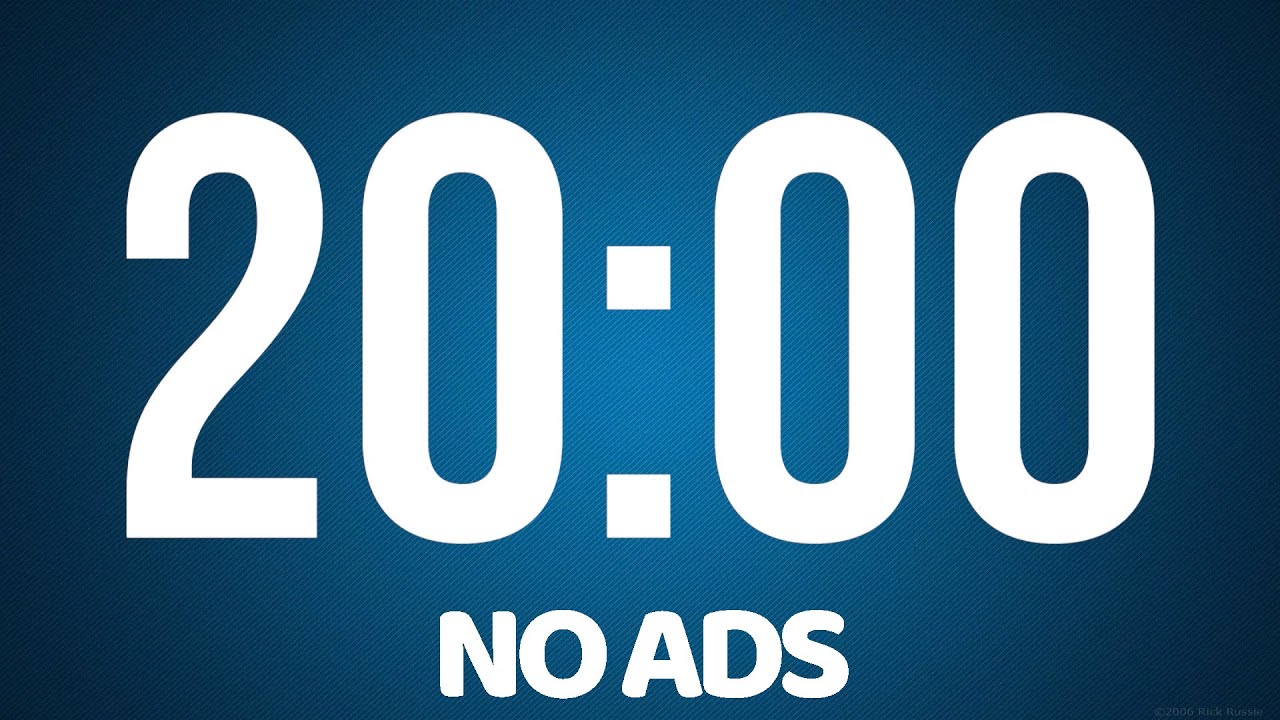 20 Minute Timer With Relaxing Music | NO ADS - YouTube