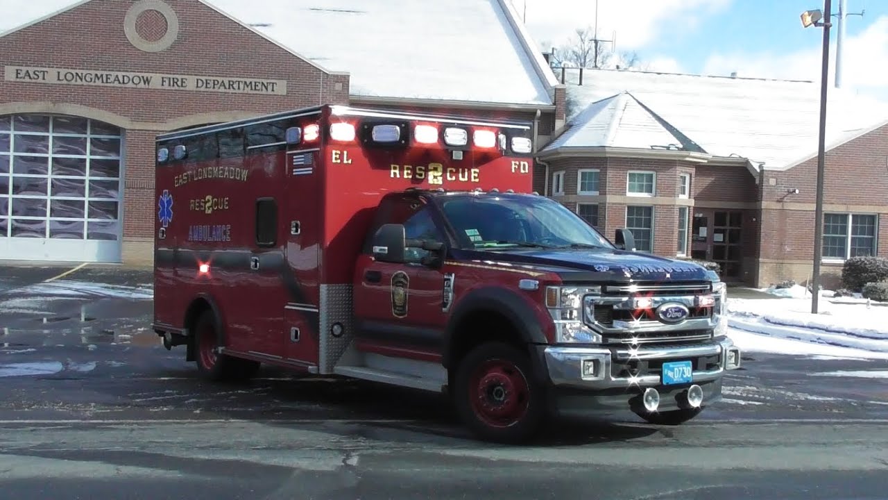 East Longmeadow, MA Fire Department Rescue 2 Responding - YouTube