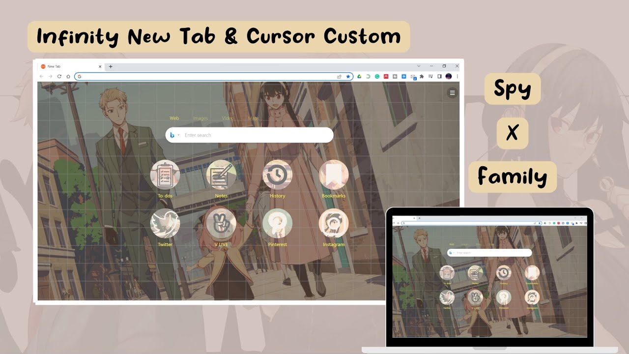 Customize Your Chrome and Cursor Using Google Extension [Spy X Family ...