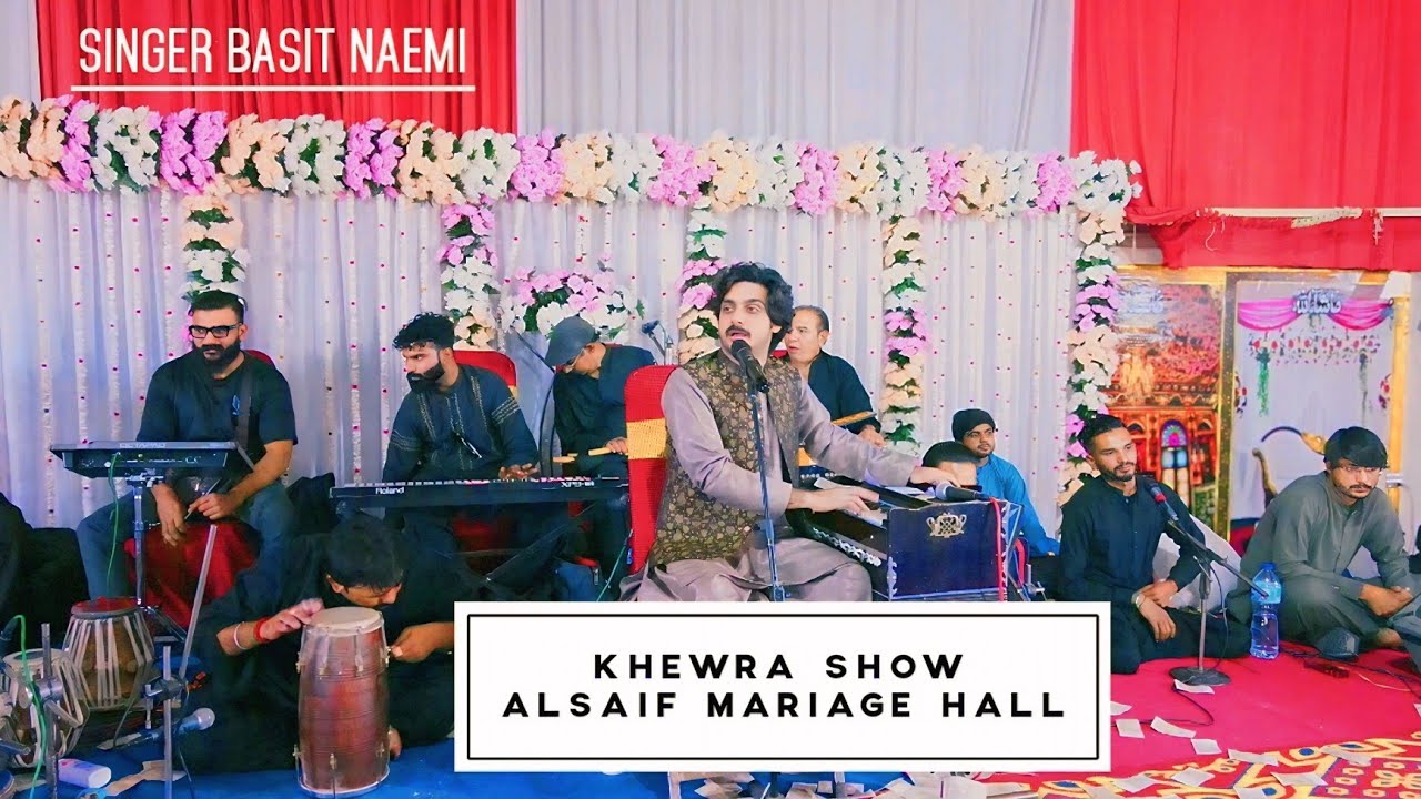 Singer Basit Naemi show || Basit Naemi song || Khewra Program 2024 ...