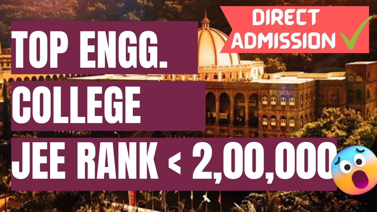 How to take admission with Low JEE Rank || Complete Guidance || - YouTube