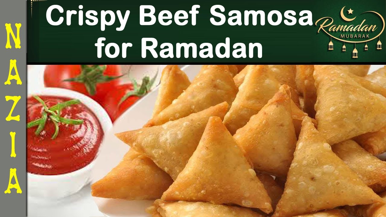 KEEMAY KAY SAMOOSAY | Beef samosa Recipe by Nazia urdu/hindi - YouTube