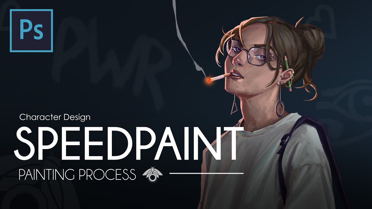 SPEEDPAINT - "PWR" Character Design - YouTube