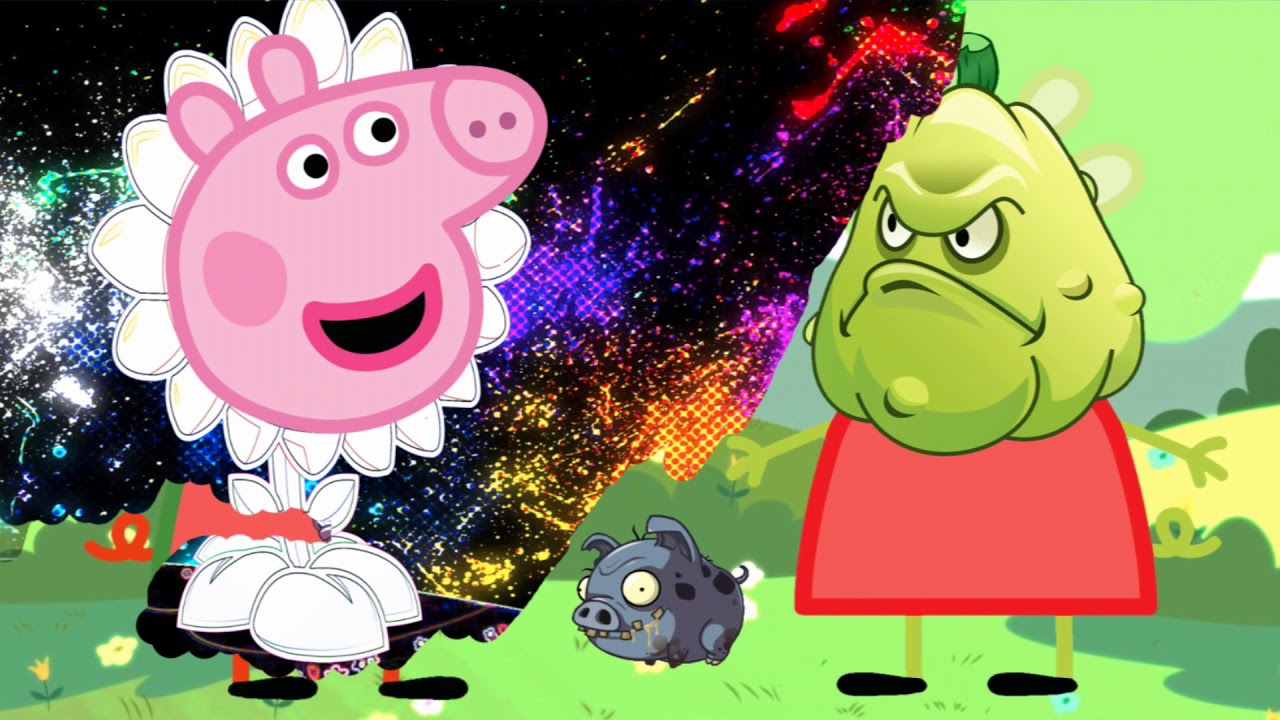 How To Draw N Color Plants Vs Zombies Garden Warfare 2 Peppa Pig Fun ...