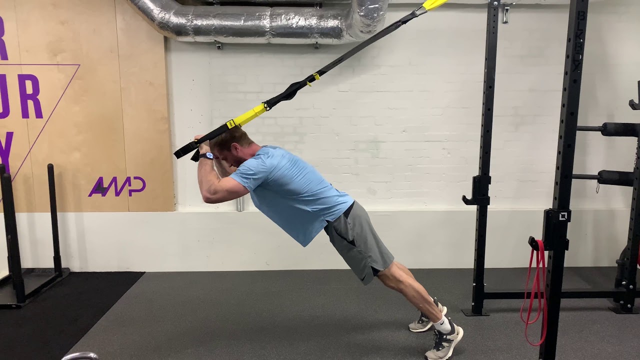 Tricep Extension on TRX Suspension trainer - YouTube