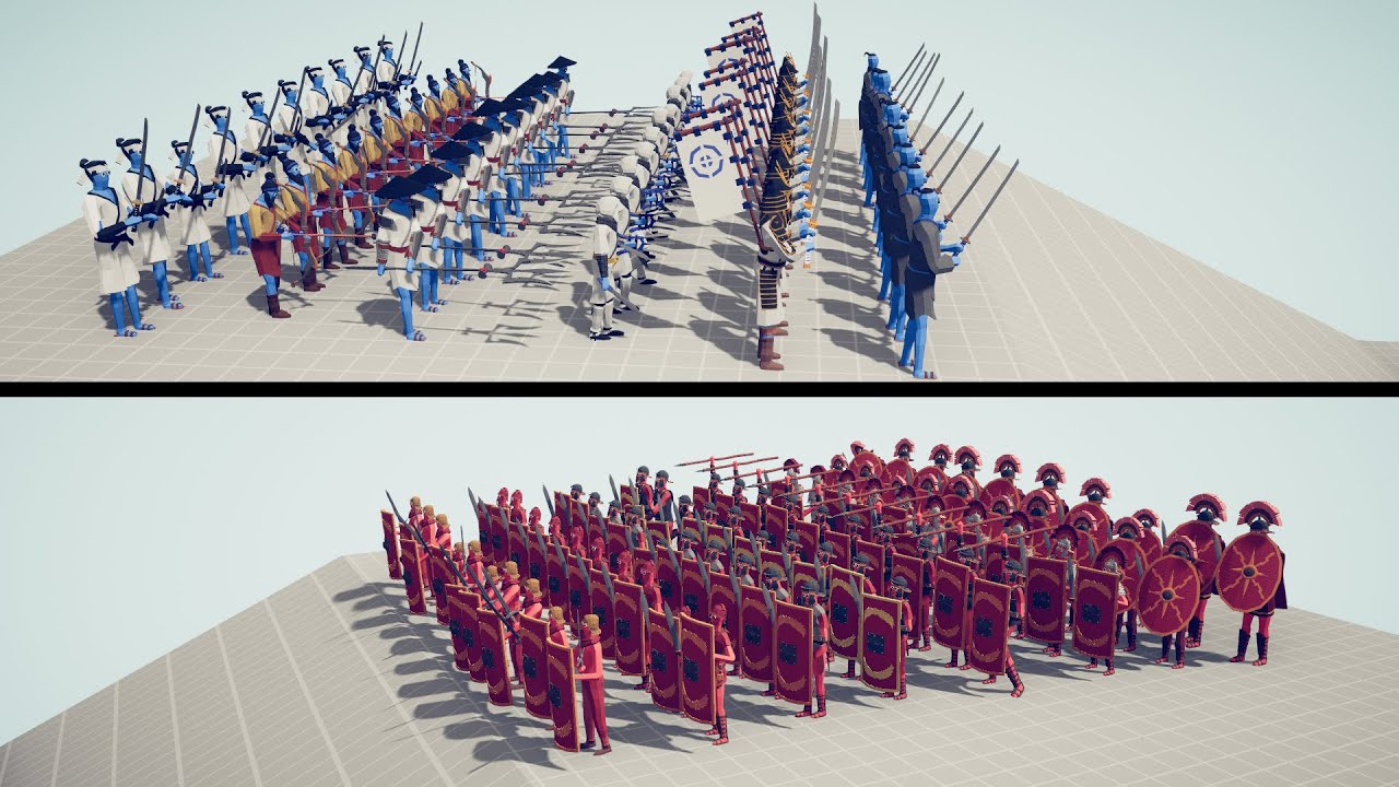 140x SAMURAI vs ROMAN | Totally Accurate Battle Simulator - TABS - YouTube