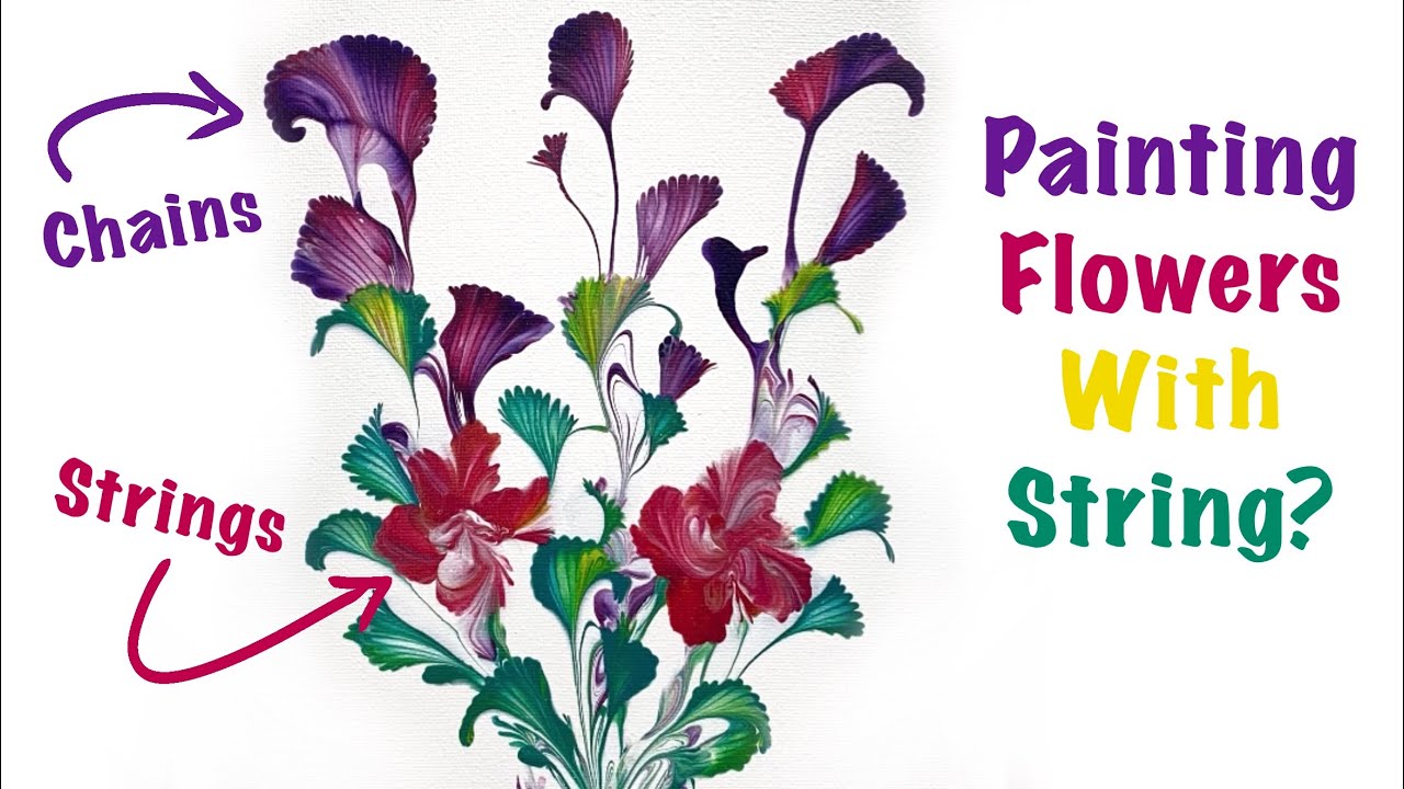 Relaxing Floral Bouquet Chain Pull! 💐 Satisfying Instrumental Fluid Art ...