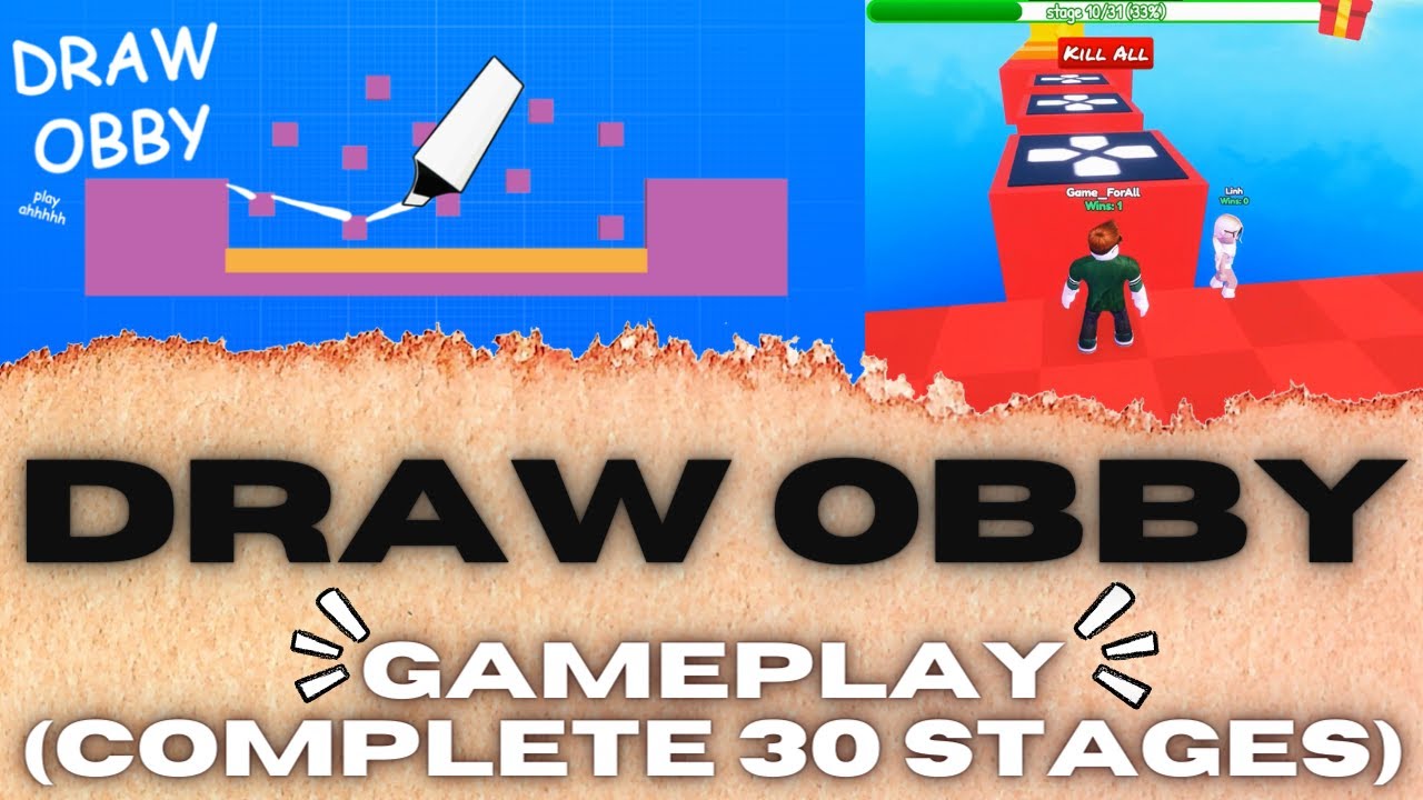 Roblox: Draw Obby / Gameplay / 2023 (NO Commentary) - YouTube