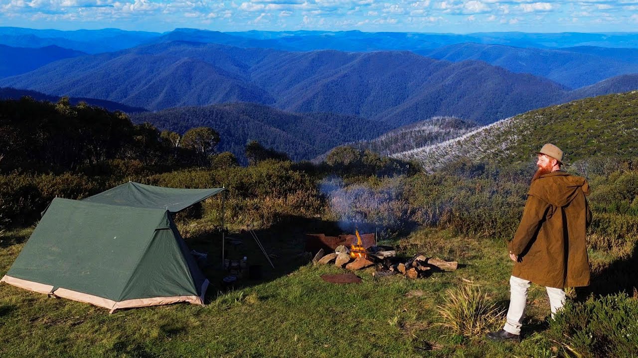 SOLO Camping in the Australian Mountains as a Traditional BUSHMAN - YouTube