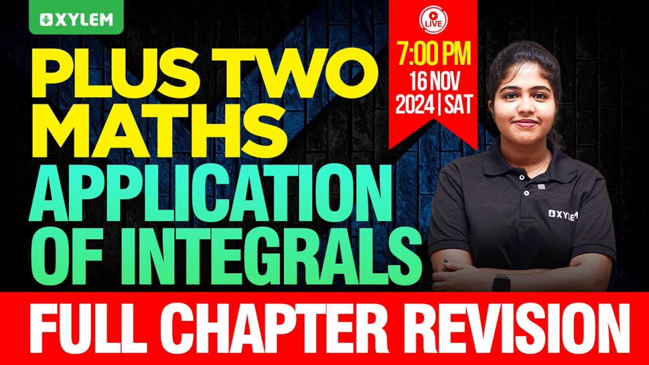 Plus Two Maths | Application Of Integrals - Full Chapter Revision ...