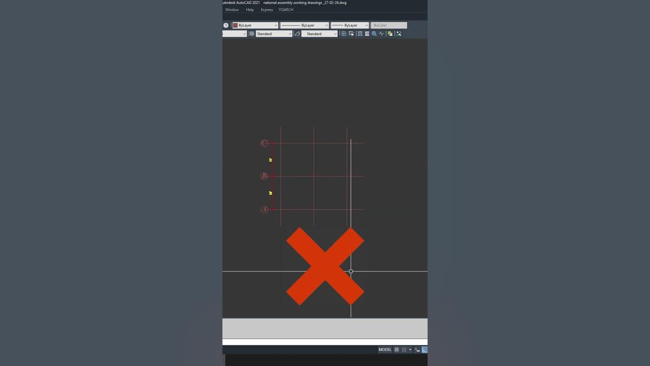 Best Way To Draw Column Grid in AutoCAD #yqarch #autocad - YouTube