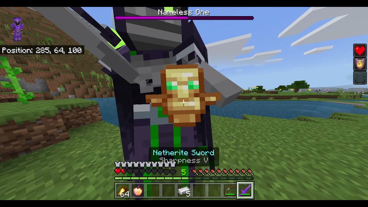 The Nameless One Boss Battle! Minecraft: Dungeons Expansion Add-On Beta ...