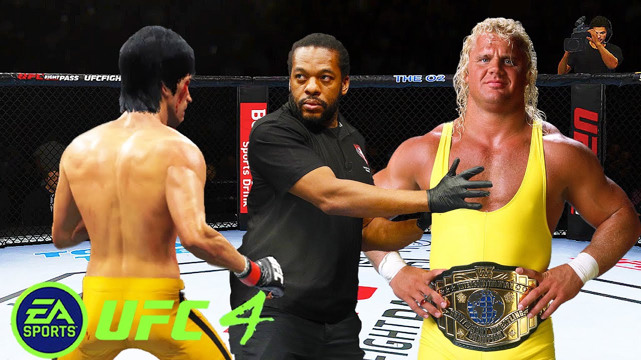 UFC4 Bruce Lee vs Curt Hennig WWE EA Sports UFC 4 Epic Fight - YouTube