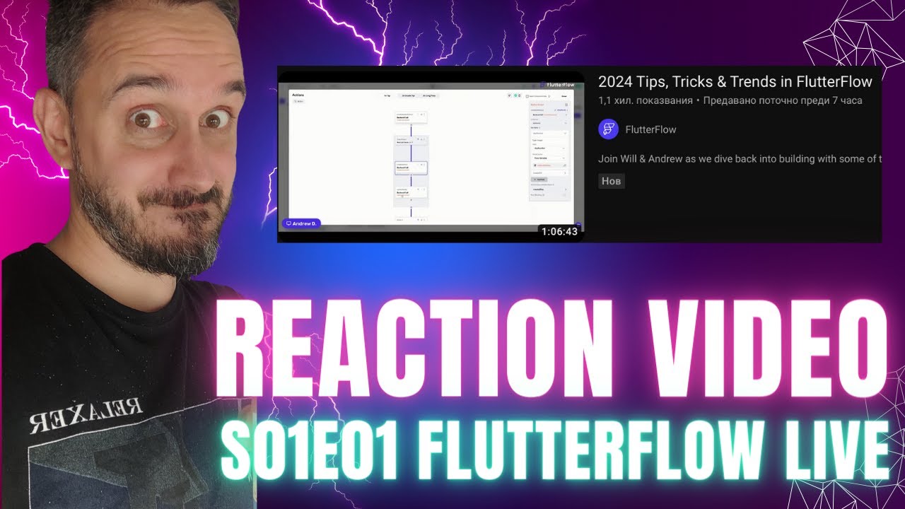 S01e01 Flutterflow Live Reaction Video Youtube