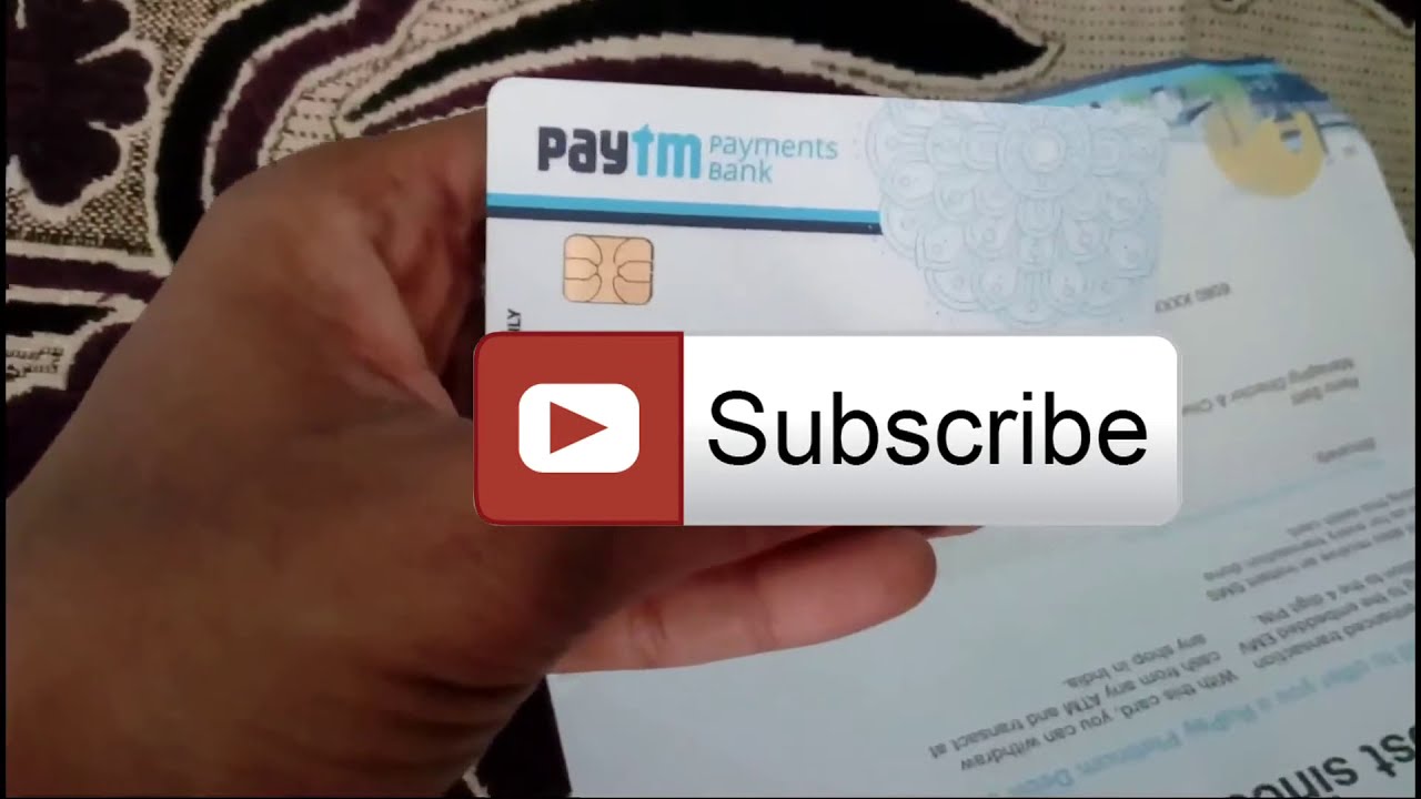 Paytm debit card unboxing and activation process - YouTube