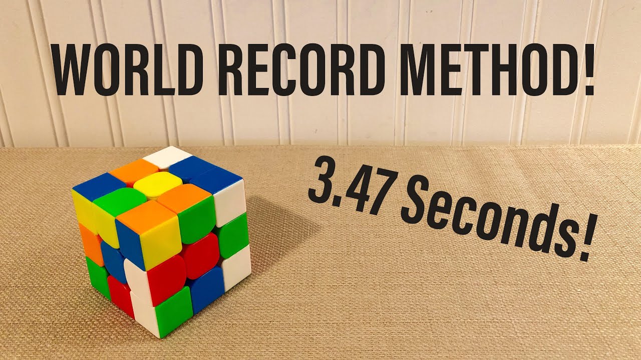 CFOP 3x3 Method (WORLD RECORD Method!) - YouTube