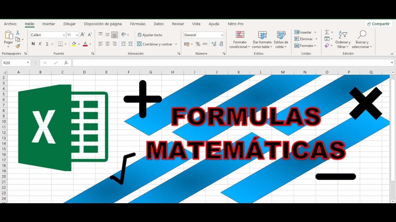 FÓRMULAS MATEMÁTICAS aplicados en EXCEL _ Suma _ Producto _ Potencia ...