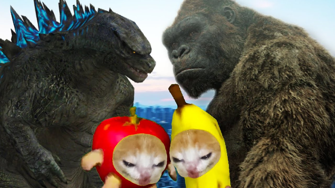 Cat memes diary - Kingkong Fighting Godzilla who is win - Cat Comedy ...