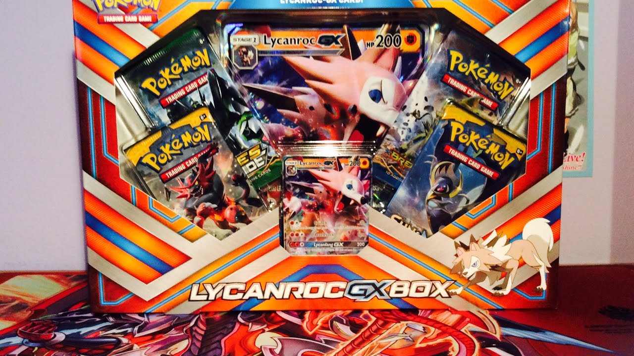 Pokemon Lycanroc GX Box Opening - YouTube