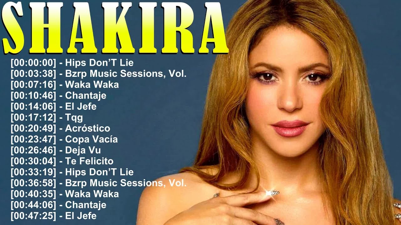 Shakira 🌟 The Best of Latin Queen 💿 Full Album 2025 with Iconic Global ...