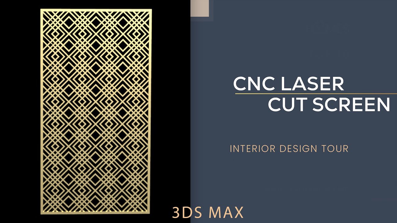 CNC Partition Wall Interior design ideas | 3ds max Interior design ...