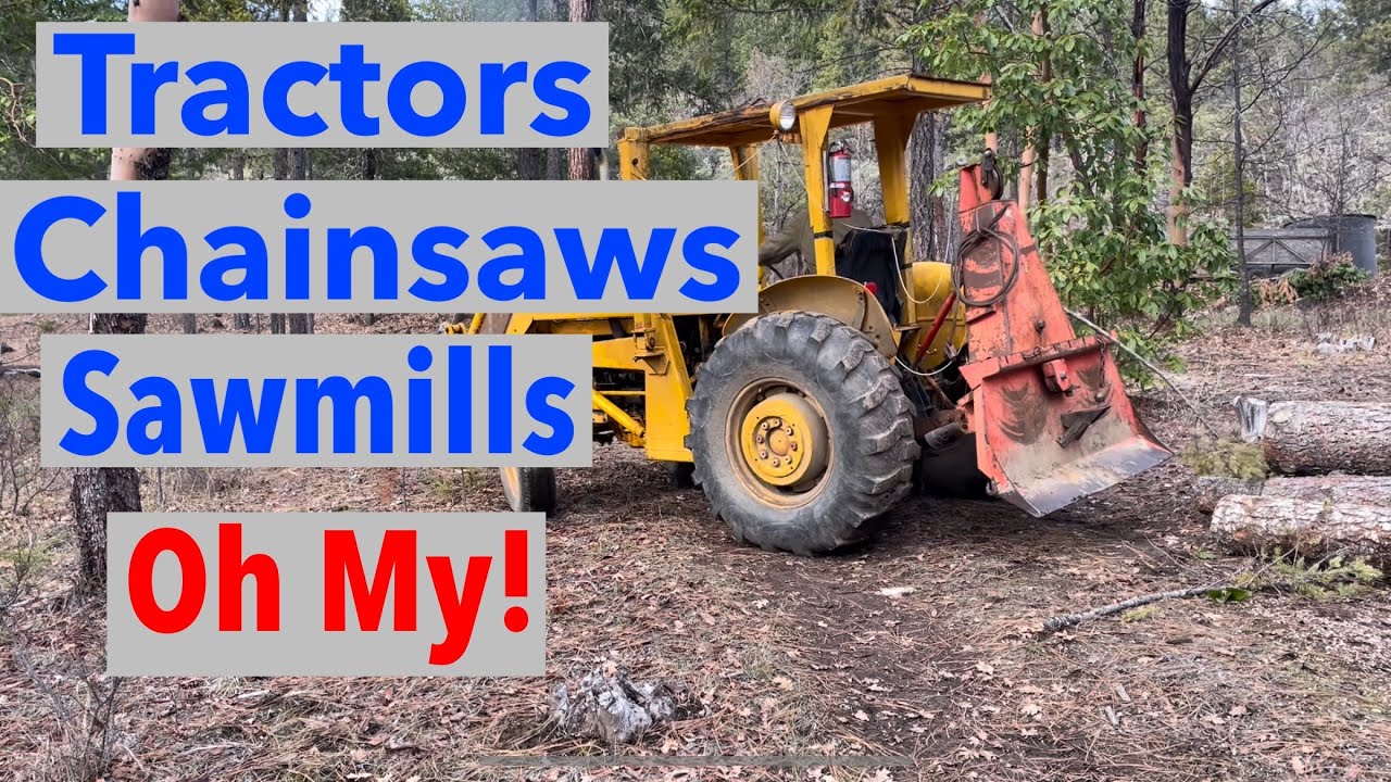 Solo Logging Douglas Fir Logs for Woodmizer LT15 Sawmill - YouTube