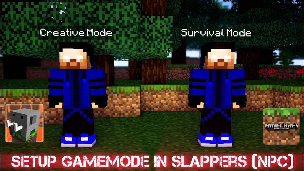 how to add creative survival gamemode command on any slapper | mcpe 0.14.3 | work in all hosts ...