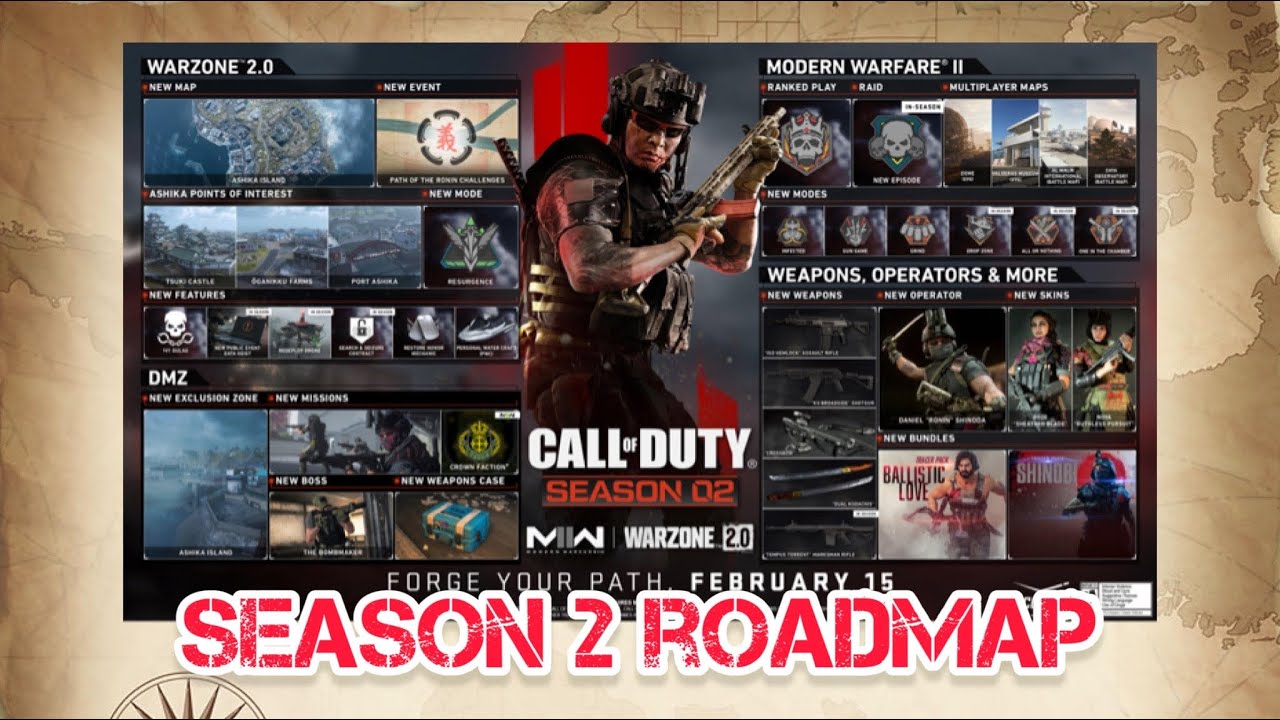 Warzone 2.0: Season 2 Roadmap Out Call Of Duty Live Stream - YouTube