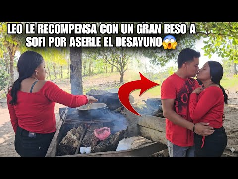 LEO Muy Enamorado Le Recompenso A SOFI Con Un Gran Beso Por Aberle Echo El Desayuno😍Tienes Que Ver😱