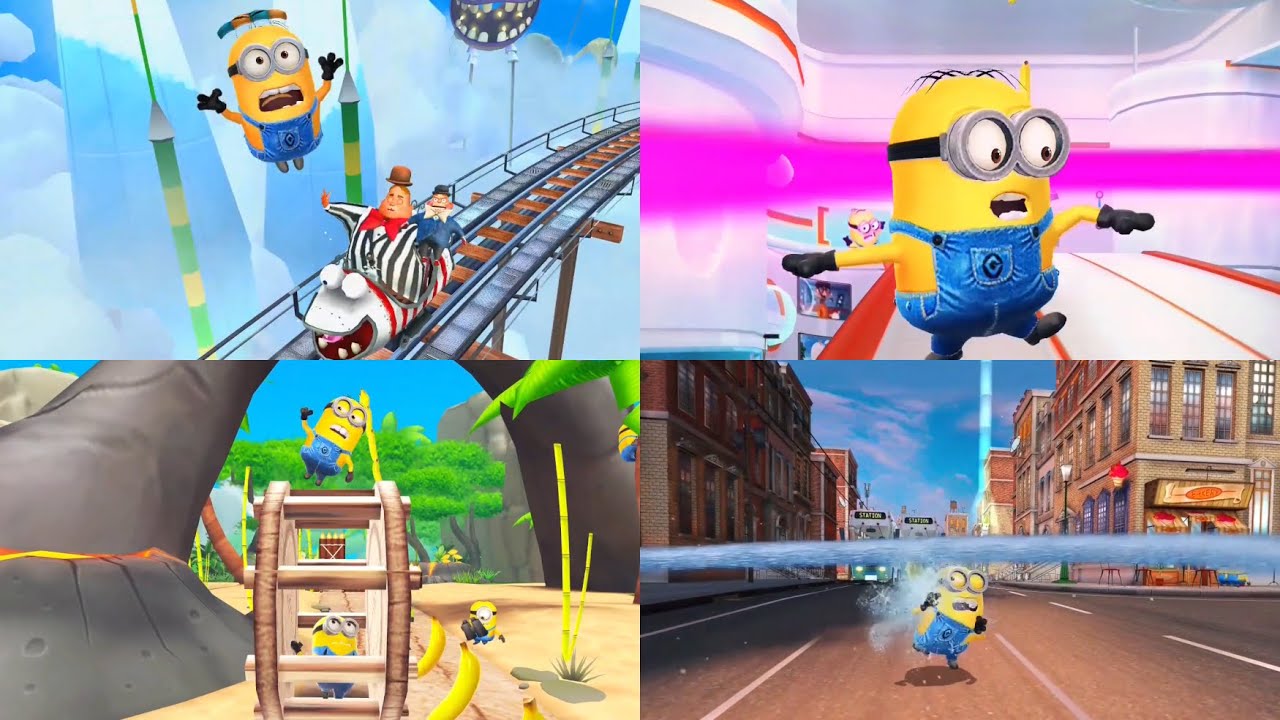 Despicable Me: Minion Rush - Flying Fails, Fall Down Fails & Knocked ...