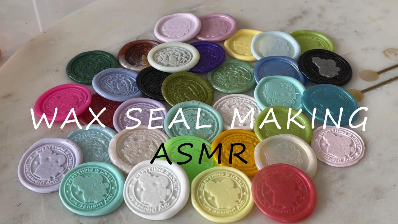 Wax Seal Making | Make Wax Seals with Me | ASMR - YouTube