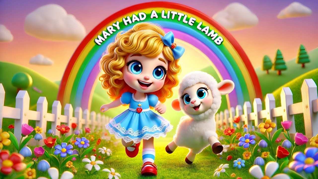 "Mary Had a Little Lamb" Mary Had a Little Lamb 🐑 | 3D Animated Nursery ...
