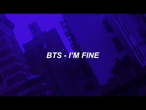 BTS (방탄소년단) 'I'm Fine' Easy Lyrics