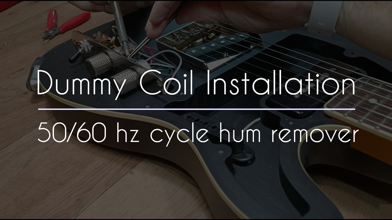 Guitar 50/60Hz hum eliminator. Dummy coil installation. - YouTube