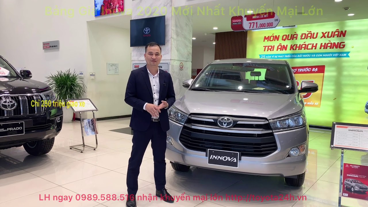 Bảng Giá Toyota Inova 2020 Khuyến Mại Lớn Chỉ 200 Triệu Giao Xe Mới ...