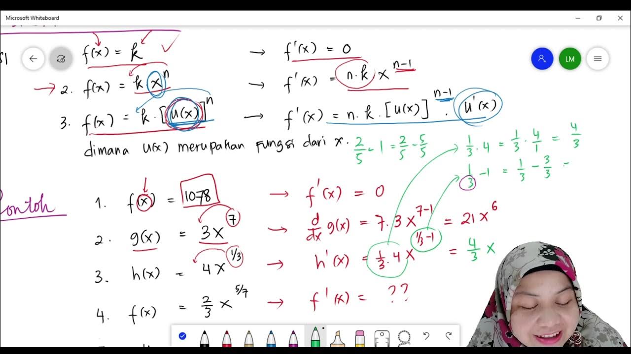 TURUNAN/DIFERENSIAL (RUMUS DASAR TURUNAN DAN ATURAN DALAM TURUNAN) PART ...