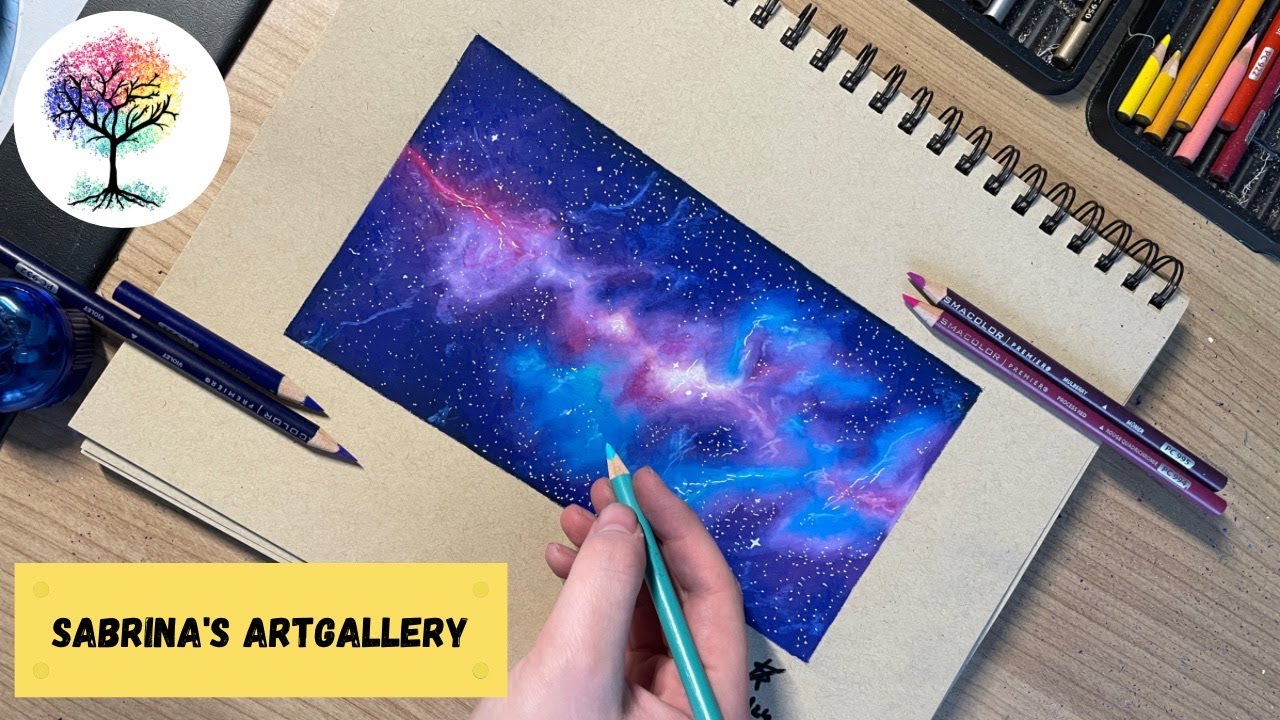 How to draw a Galaxy - YouTube