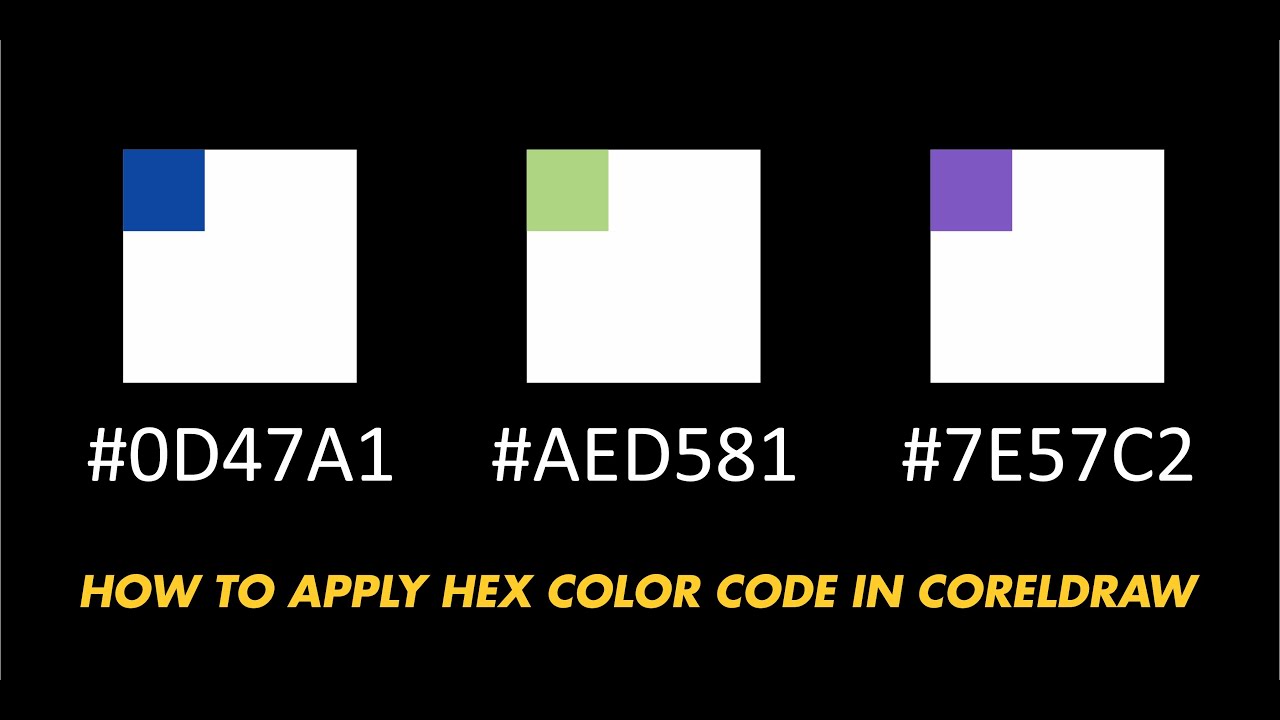 HOW TO APPLY HEX COLOR CODE IN CORELDRAW YouTube HOW TO APPLY HEX COLOR CODE IN CORELDRAW YouTube