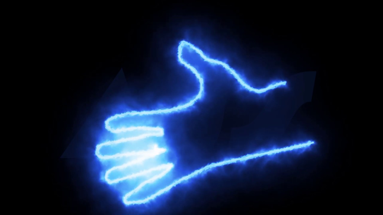 Hand blue Lightning - After Effects (by AJS Production) - YouTube