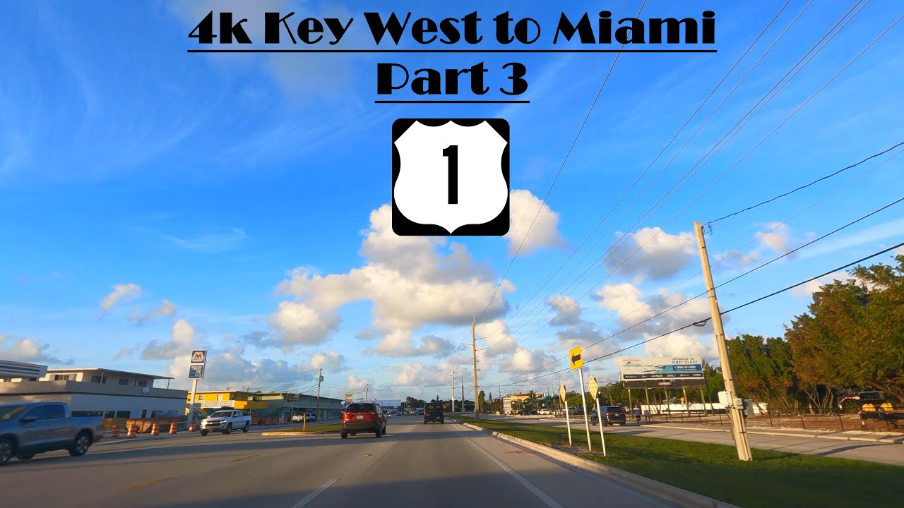 4k U.S Route 1 North: Key West to Miami. Part 3 - YouTube