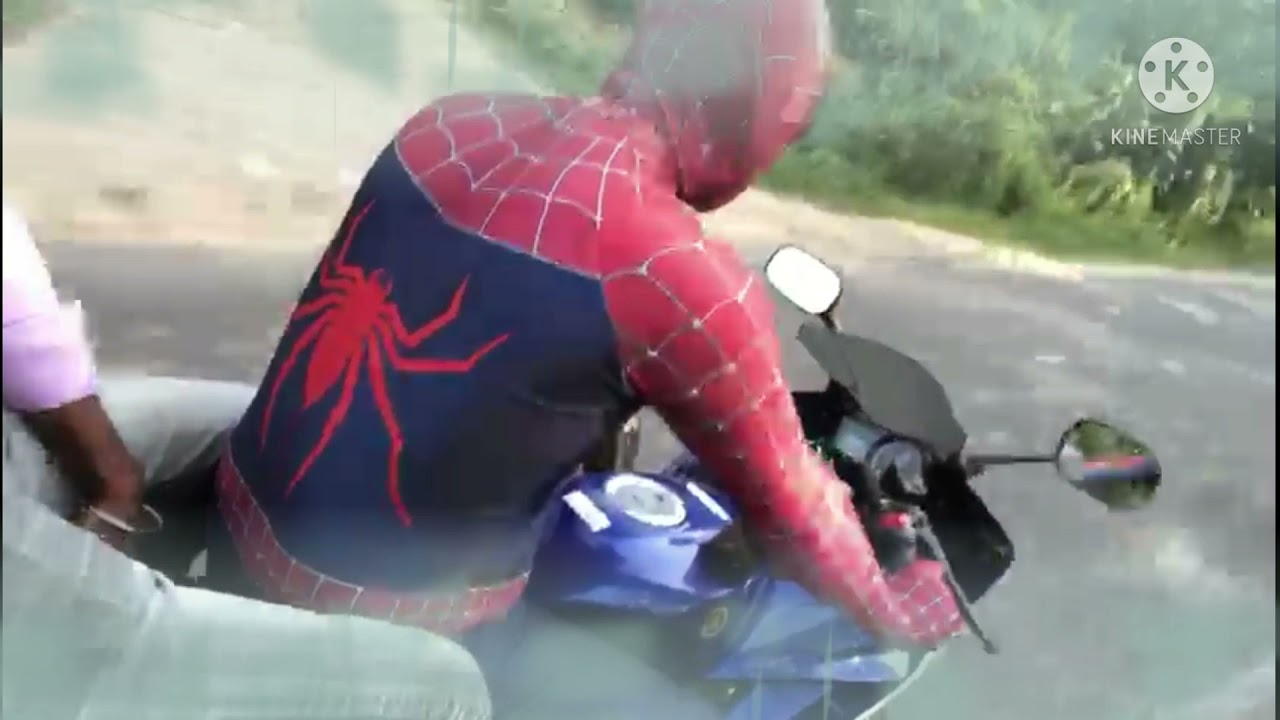 Spider-Man bike riding. - YouTube