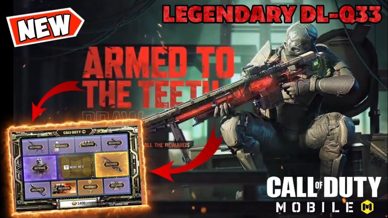 NEW* ARMED TO THE TEETH DRAW BEST DLQ LEGENDARY SKIN EVER? IN CODM ...